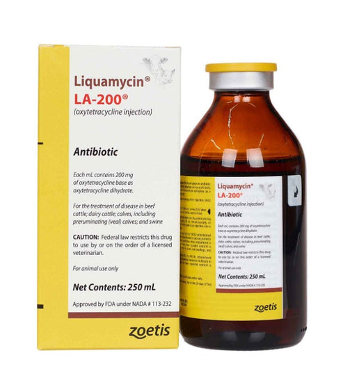Liquamycin LA-200 Antibiotic for Use in Animals – Midwest Veterinary ...