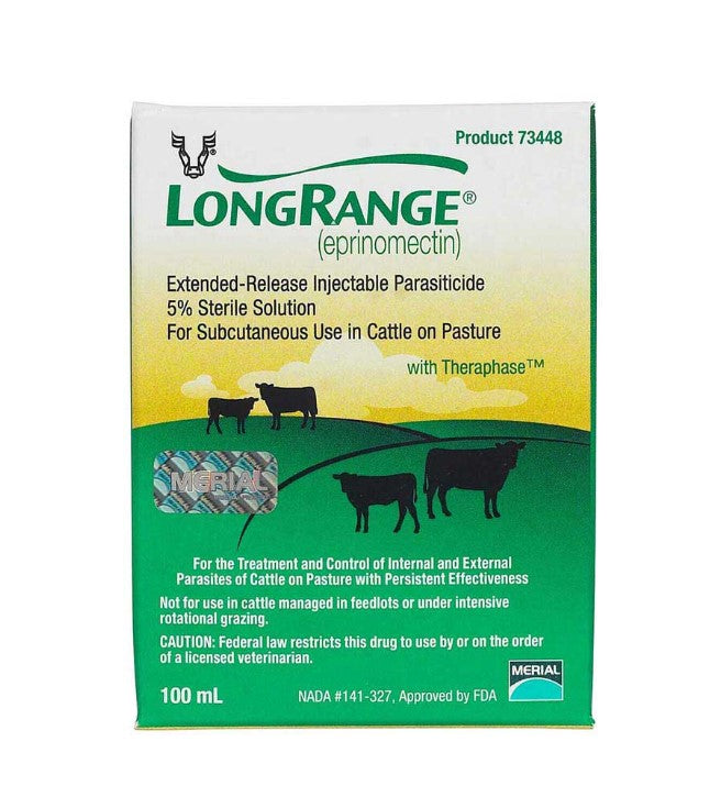 LongRange Extended-Release Parasiticide for Cattle – Midwest Veterinary ...