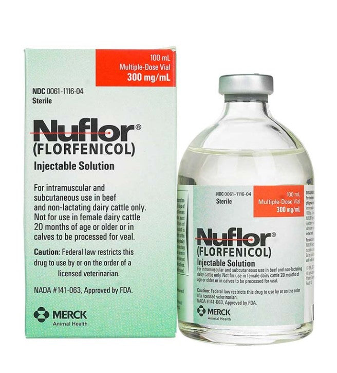 Nuflor (Florfenicol) Injectable Solution for Cattle – Midwest ...