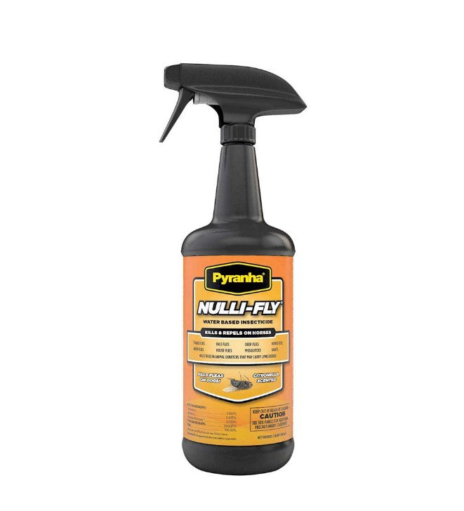 Pyranha Nulli-Fly Water Based Insecticide Fly Spray for Horses ...